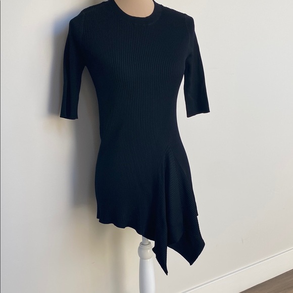 Zara | Tops | New Zara Black Asymmetrical Sheath Top | Poshmark